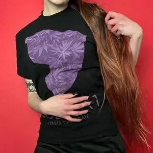 famous | Tops | Purple And Black Famous Tee | Poshmark